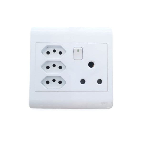 SYNERJI 4X4 16A SW.SOCK.+ 3X3 PIN EURO – Pure Electrical Solutions